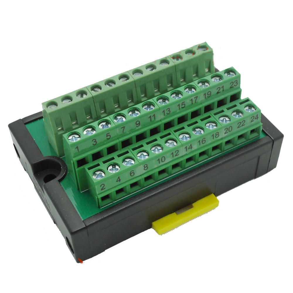 Plc Wiring Distribution Board Terminal Blocks Plate 24 Ways Universal