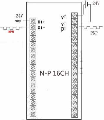 PLC Signal Conversion Module Level Polarity Converter NPN to PNP 16 Ways
