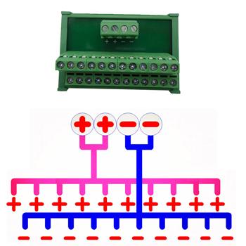 1 in 12 out Power Source Wiring Distribution Splitter Divider Terminal ...