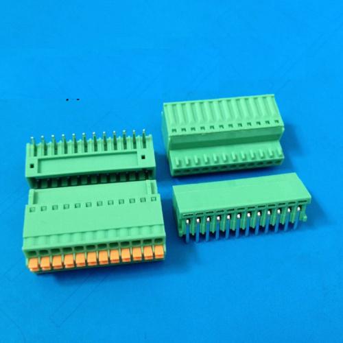 2.50mm Pitch Screwless Spring Crimping Pluggable PCB Terminal Blocks