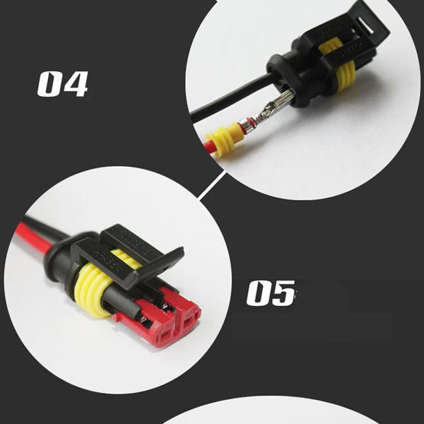 Automotive Lamp Device Connector Waterproof Housing Terminals ...