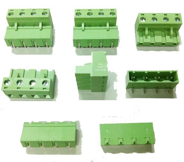 7.62mm Pitch 15Amp Pluggable Plug-in Screw Terminal Blocks Plug + Header
