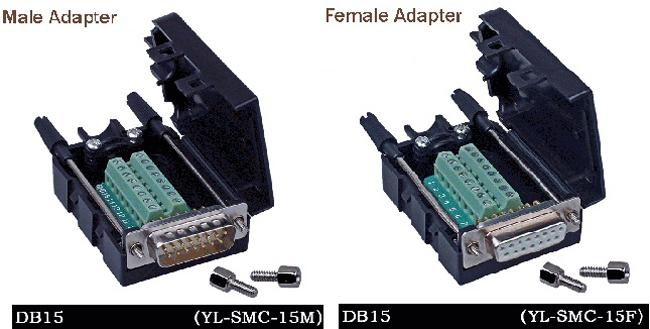 DB15 D Sub 15 Pin Dual Row Connectors to Terminal Blocks Adapter with ...
