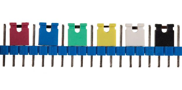 Colored 40 Pins 2.54mm Single Row Straight Pin Header Male Connector ...