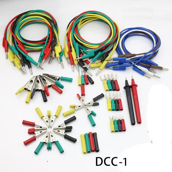 Electronic Multimeter Probe Test Lead Kit Spade Lugs Alligator Clips ...