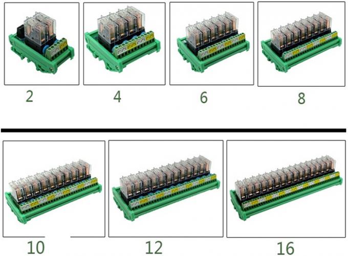 8 Ways Pluggable Relay Module Plc Output Amplifier Board Dc 12v 24v