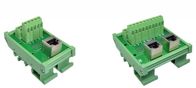 Network RJ45 Jack Dual Connectors to Screw Terminal Blocks Breakout ...