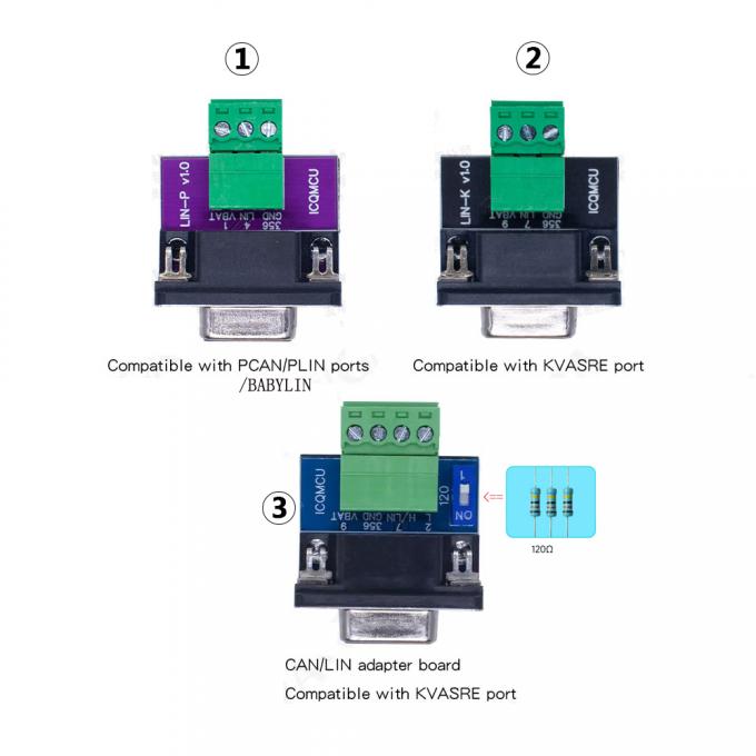 Female DB9 Connectors to CAN LIN Interface Adapter For PCAN PLIN CAN ...