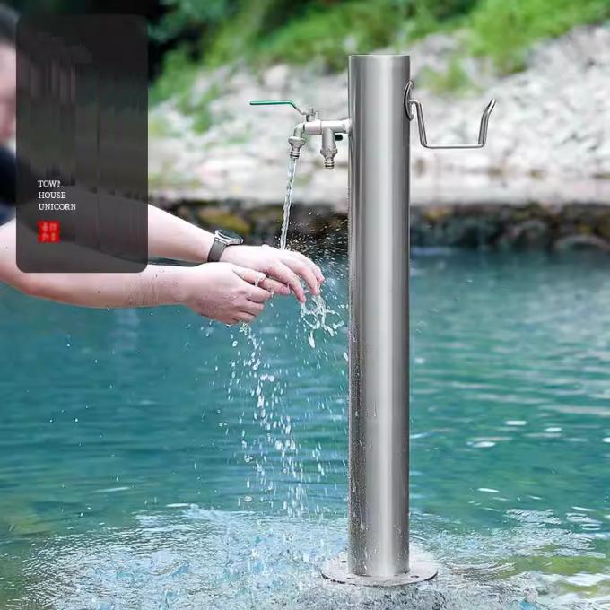 Outdoor Faucet Garden Water Taps Stainless Steel Standpipe Watering ...
