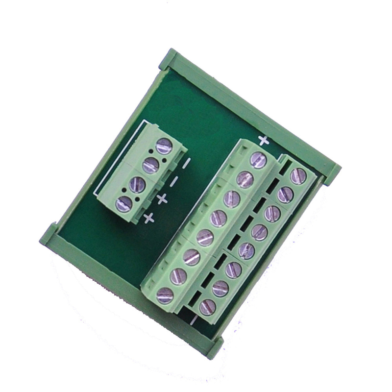Dc 24v 8 Ways Power Source Wiring Distribution Splitter Terminal Blocks Breakout Board 
