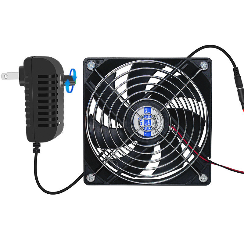 3000RPM Speed Adjustable Cooling Fan 12cm Btc Machine Chassis ...