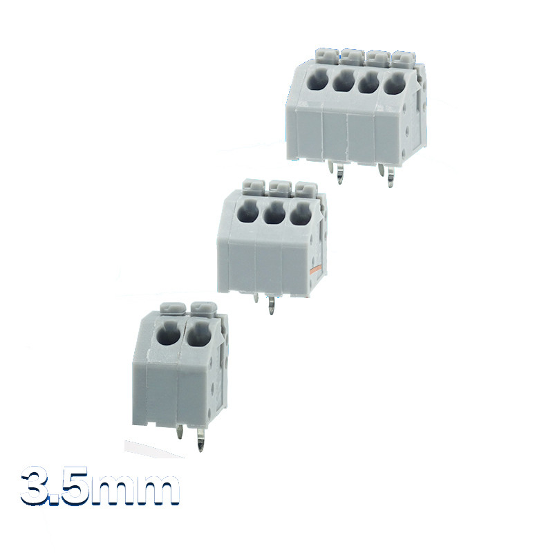 3.50mm Pitch Screwless Spring Clamp Terminal Blocks Jointable
