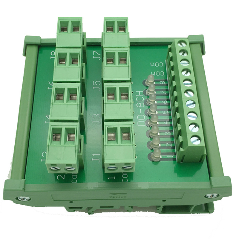 8 Ways PLC I/O Module Wiring Distribution Splitter Terminal Blocks ...