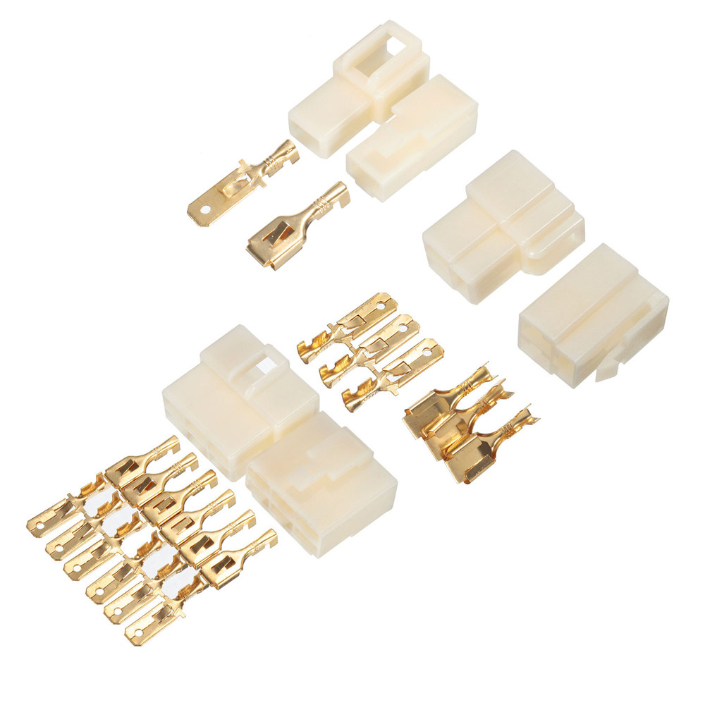 6.3mm Crimp Terminal Housing Car Electrical Connectors 1 Way Pin to 8 ...