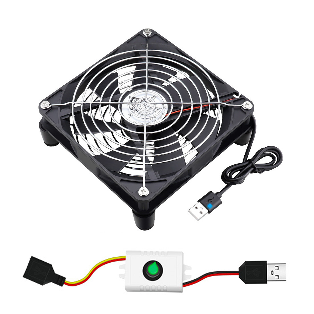 5V Adjustable USB Computer Chassis Cooling Fan Radiator Cooling Fan ...
