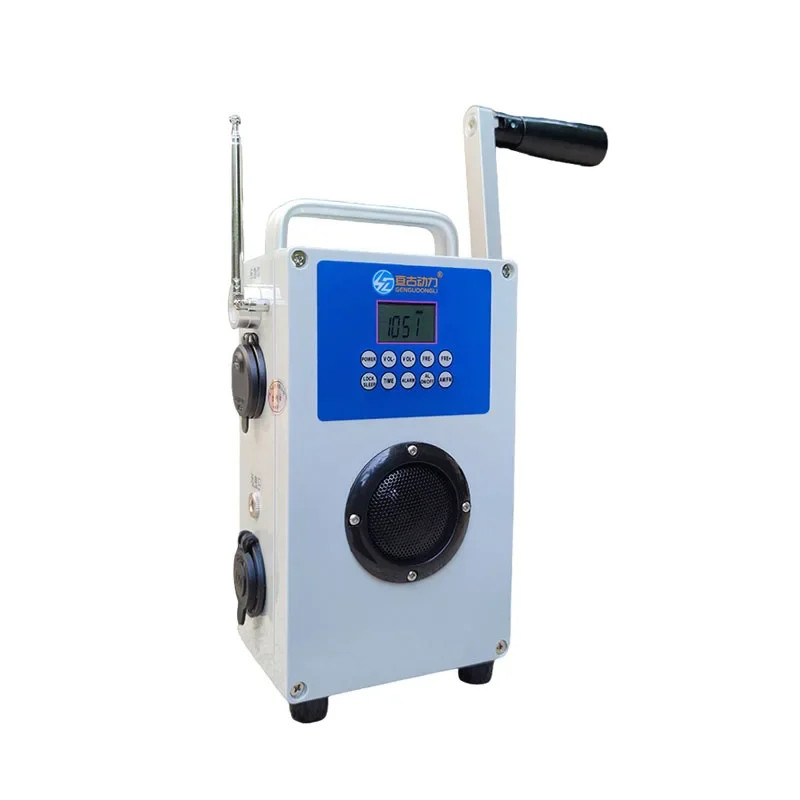 30W Hand Crank Generator FM AM SW Radio Phone Power Bank Outdoor Manual ...