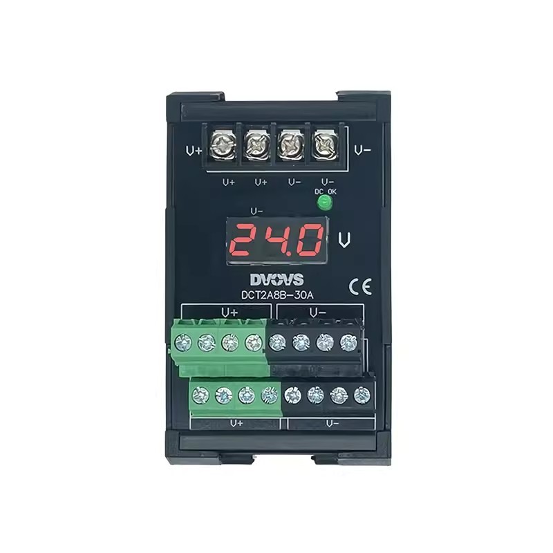 Digital Display DC 24V 8 Ways Power Source Wiring Distribution Splitter ...