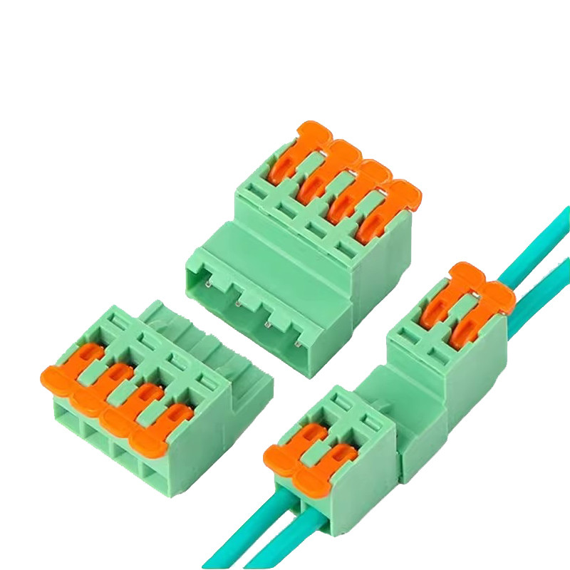 5.08mm Pitch PCB Pluggable Terminal Blocks Lever Quick Press Crimp ...