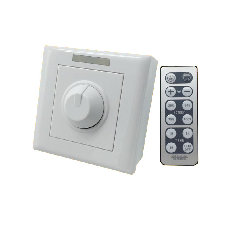 IR Remote LED Light Lamp Brightness Adjustable Wall Dimmer Knob ...