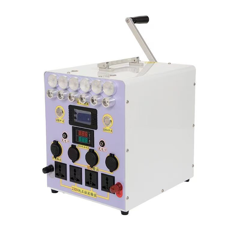 1500W 220V 12V 5V Hand Crank Generator Mobile Phone Charger Outdoor ...