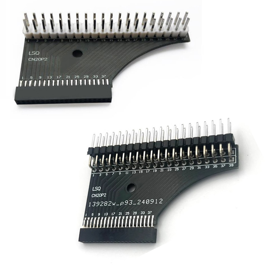 1.27mm 2 x 20-pin Dual Row Female to 2.54 mm Male Pin Headers Adapter ...