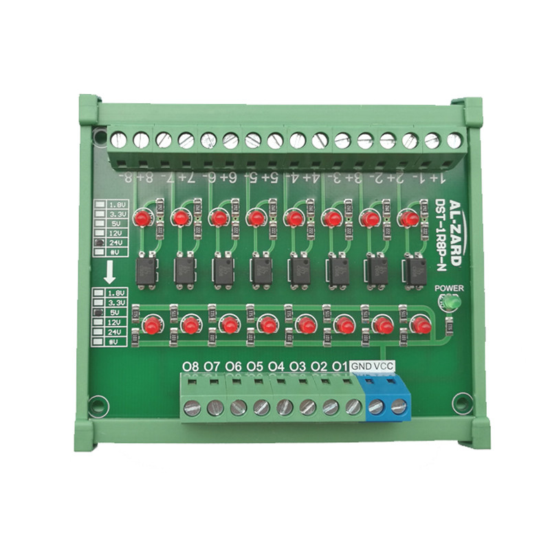 TTL HTL Signals Converter Terminal Blocks Board 8 Ways For PLC NPN or ...